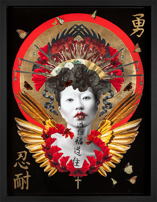 Louise Hutton - 'Inner-City Geisha Of Samurai' - Framed Original Artwo ...