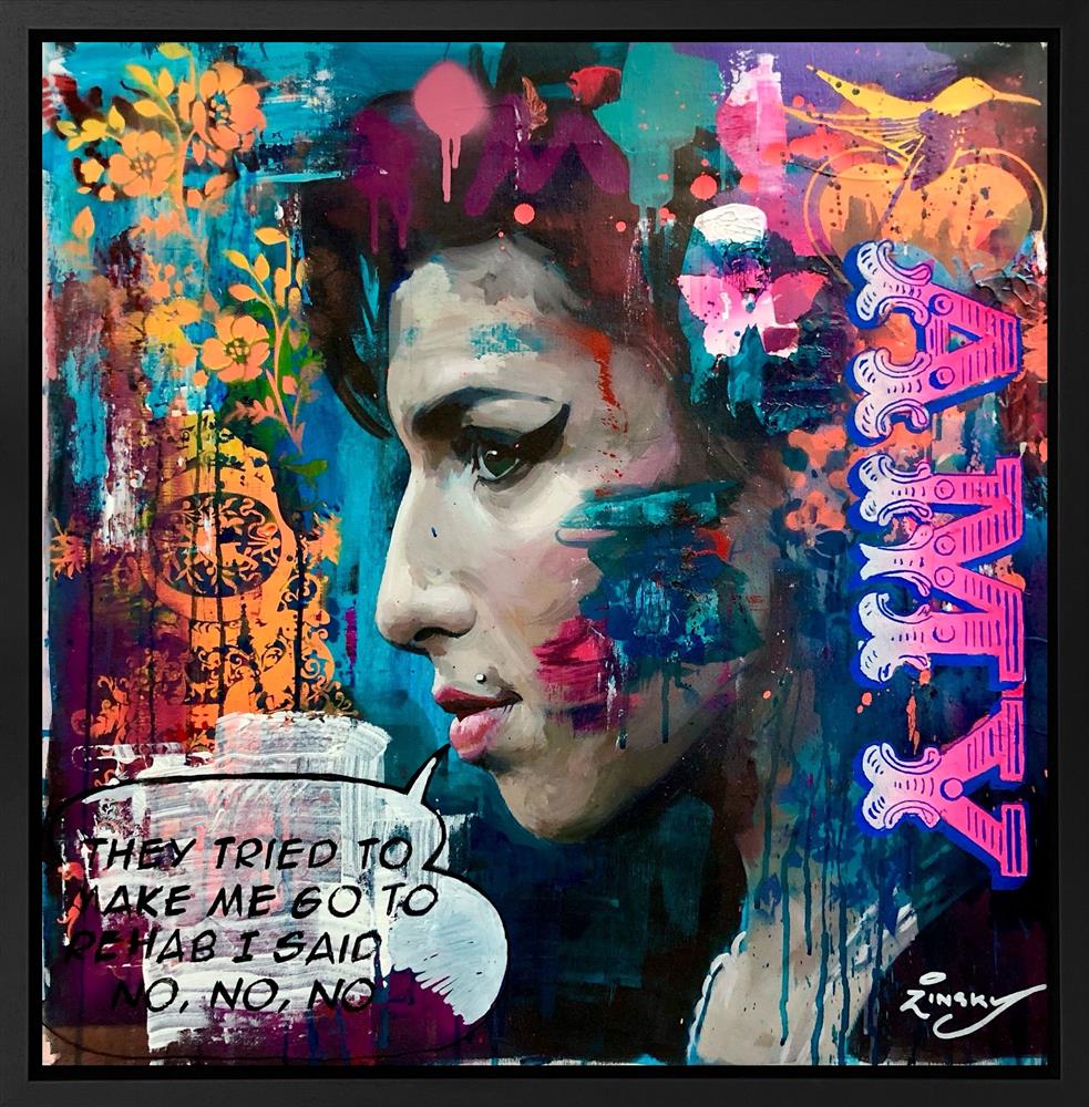 Zinsky - 'Amy' - Framed Original Artwork — New Look Art