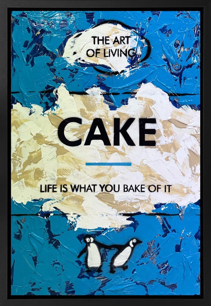 Hue Folk - 'Cake' - Framed Original Art — New Look Art