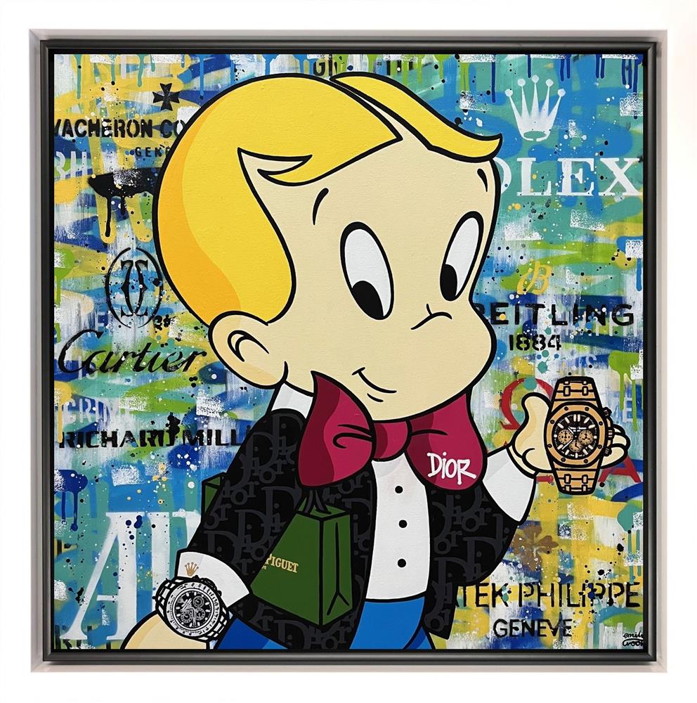 Emily Crook - 'Get Rich!' - Framed Original Art — New Look Art