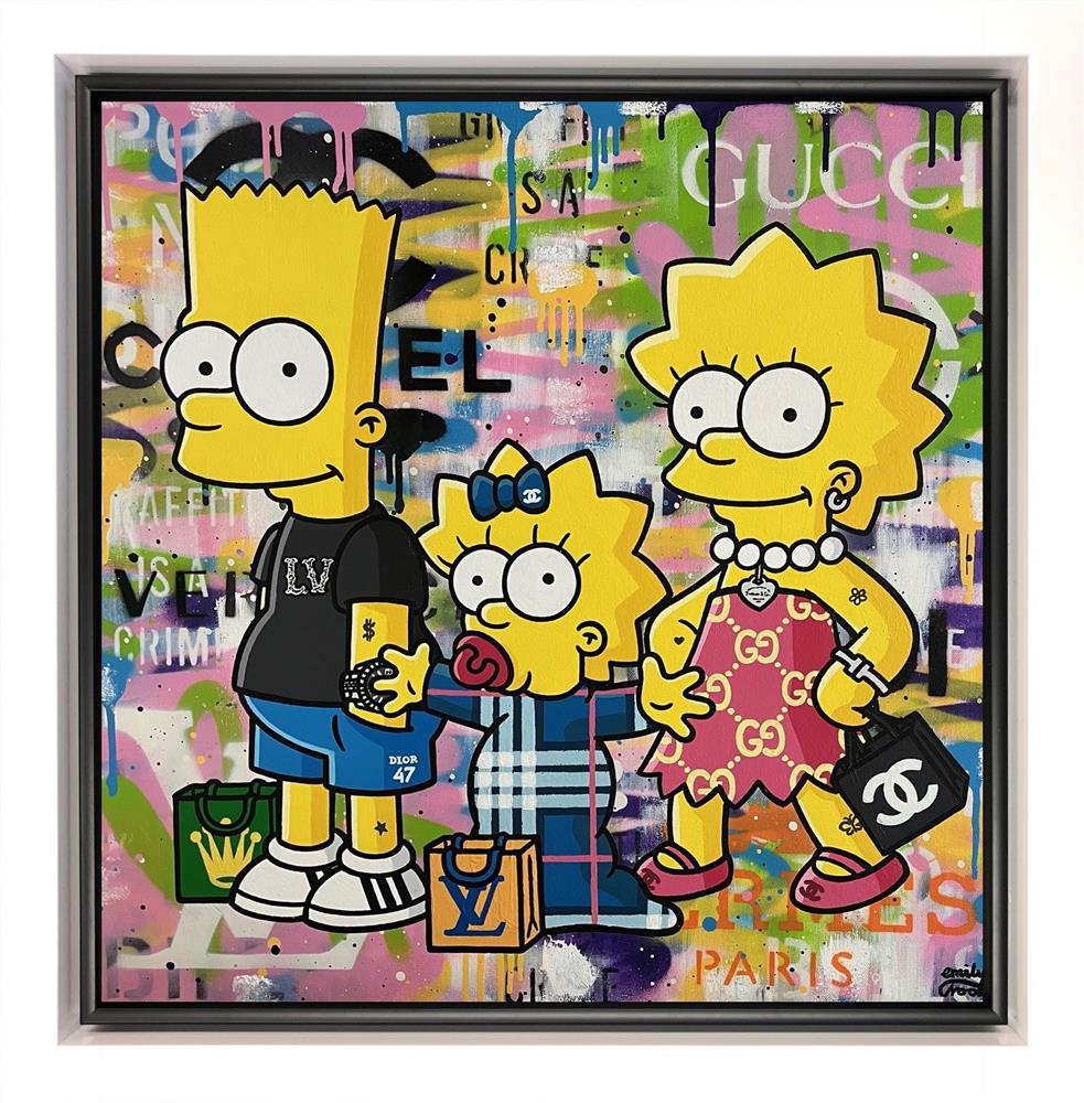 Emily Crook - 'Luxury Siblings' - Framed Original Art — New Look Art