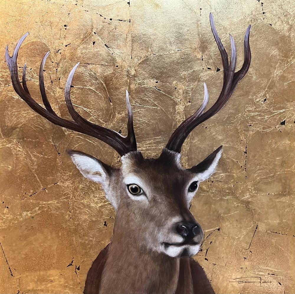 Dale Bowen - 'Stag' - Framed Original Art — New Look Art