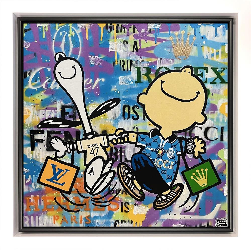Emily Crook - 'Spinning In Luxury' - Framed Original Art — New Look Art