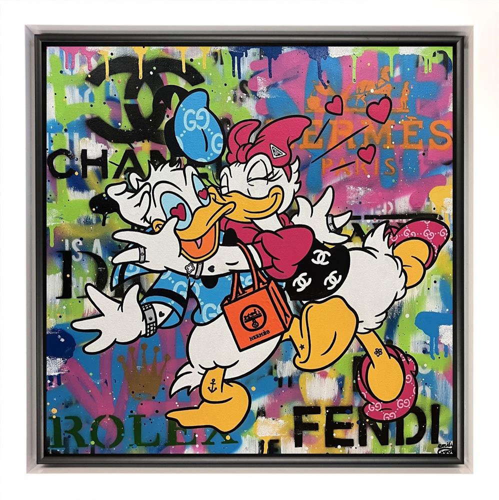 Emily Crook - 'Starts With A kiss' - Framed Original Art — New Look Art