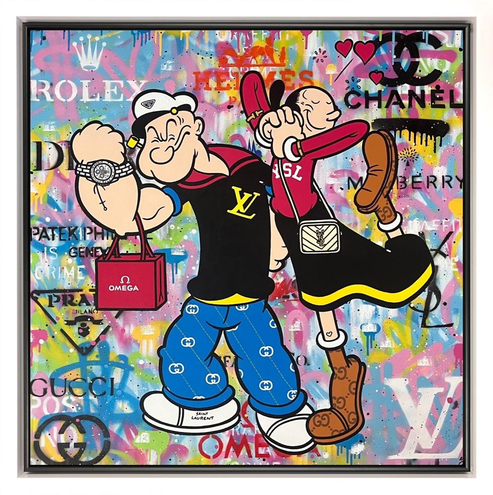 Emily Crook - 'Strong As Spinach' - Framed Original Art — New Look Art