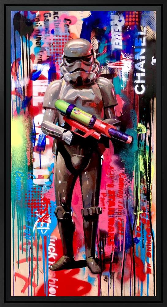 Zinsky - 'Super Soaker' - Framed Original Artwork — New Look Art