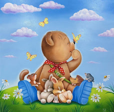 Michael Abrams - 'Surrounded By Love' - Framed Original Artwork — New ...