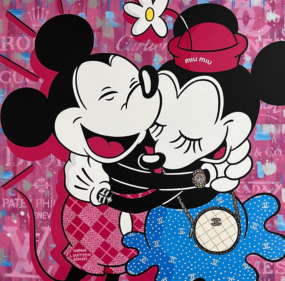 Emily Crook - 'Vintage Hugs' - Framed Original Art — New Look Art