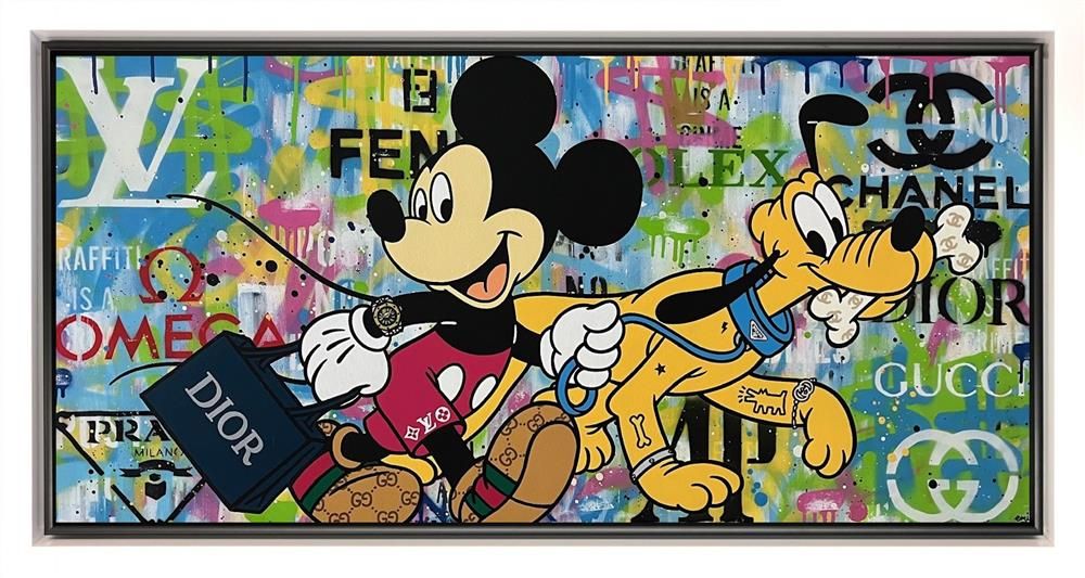 Emily Crook - 'Luxury Walking' - Framed Original Art — New Look Art