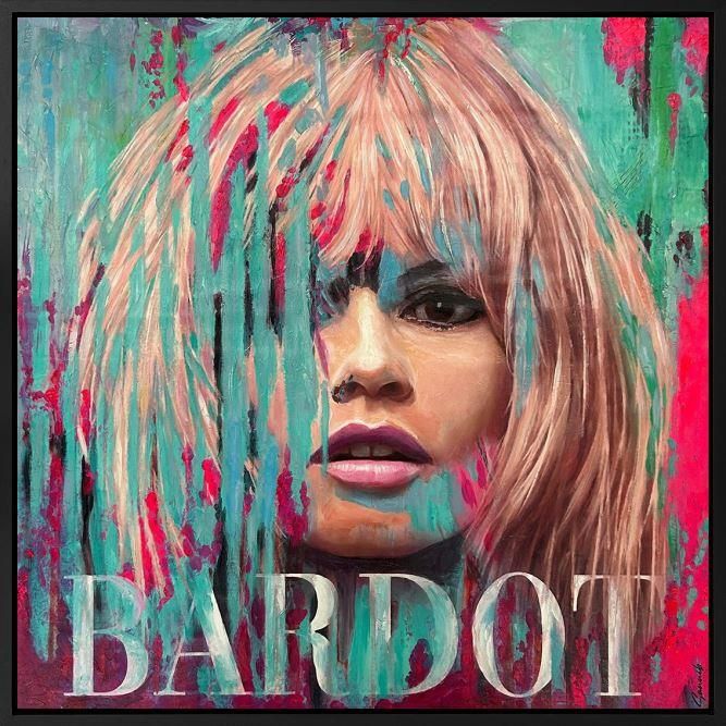 Sannib - 'Bardot' - Framed Original Art — New Look Art