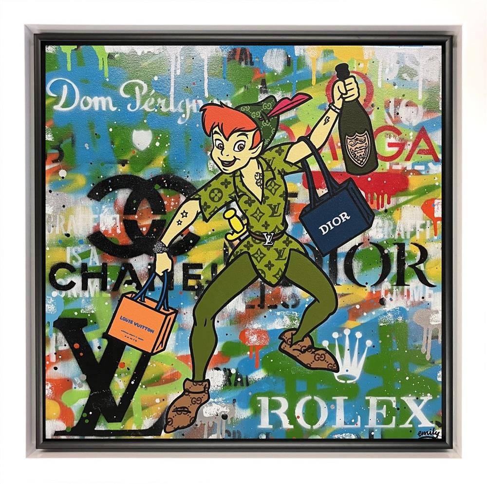 Emily Crook - 'Never Grow Up' - Framed Original Art — New Look Art