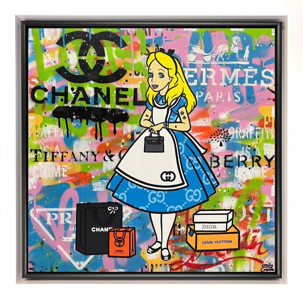 Emily Crook - 'Alice's Shoes' - Framed Original Art — New Look Art