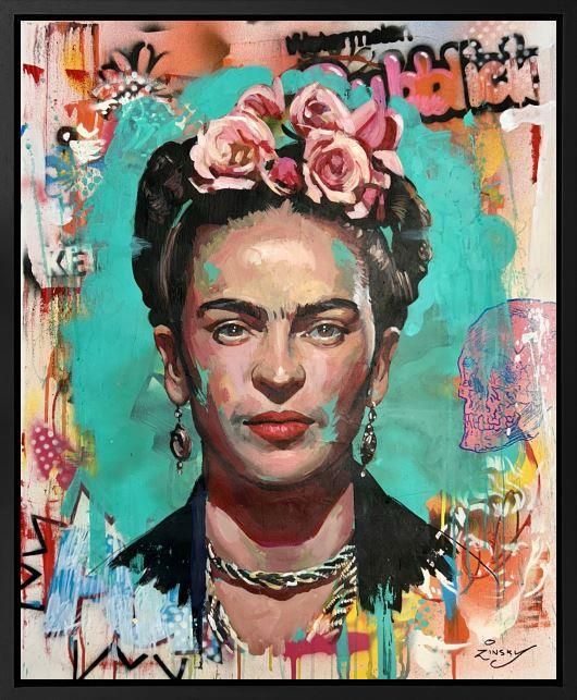 Zinsky - 'Frida' - Framed Original Artwork — New Look Art
