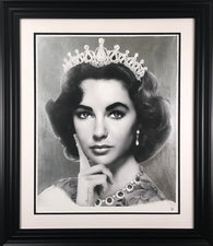JJ Adams - 'Elizabeth Taylor (B&W)' - Framed Limited Edition — New Look Art